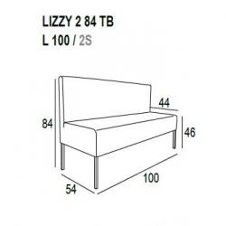 Lizzy Leg 2P - Svea Contract Furniture